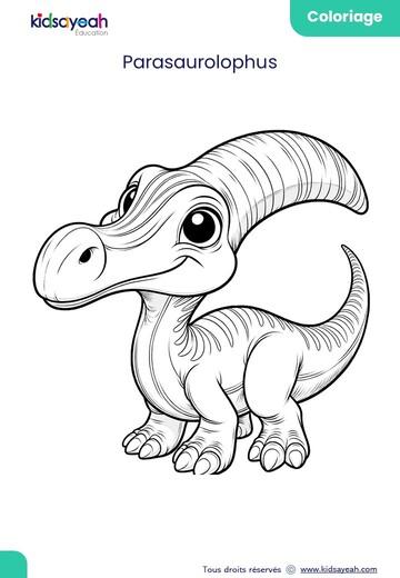 Parasaurolophus Colouring Book PDF | For Keen Kids